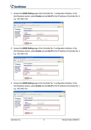 Global anti passback | PDF