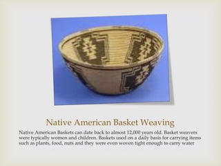 Global art An Emphasis on Native American Art | PPTX | Arts and Crafts ...