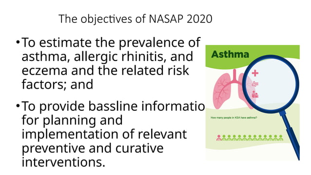 Global Asthma Network Targets and The objectives of NASAP 2020tx | PPT