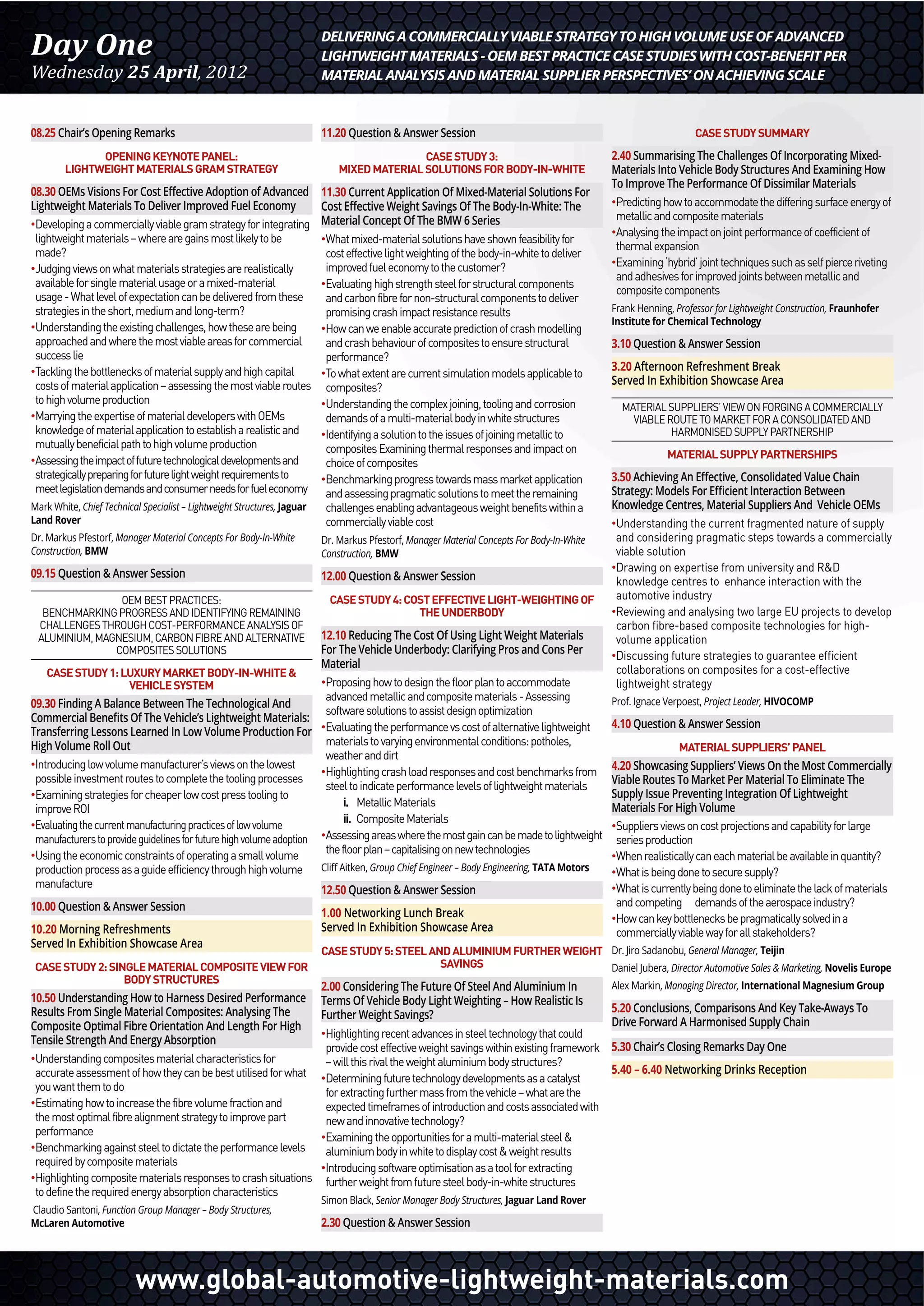 Global Automotive Lightweight Materials Brochure | PDF