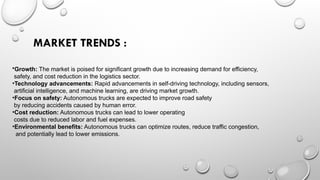 Autonomous Trucks: Revolutionizing the Future of Transportation | PPTX