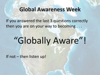 Global awareness week_12 | PPTX