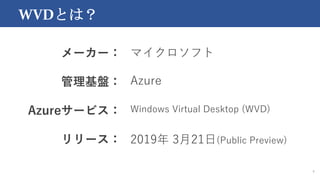 見えてきた!? Windows Virtual Desktop のしくみ | PPTX