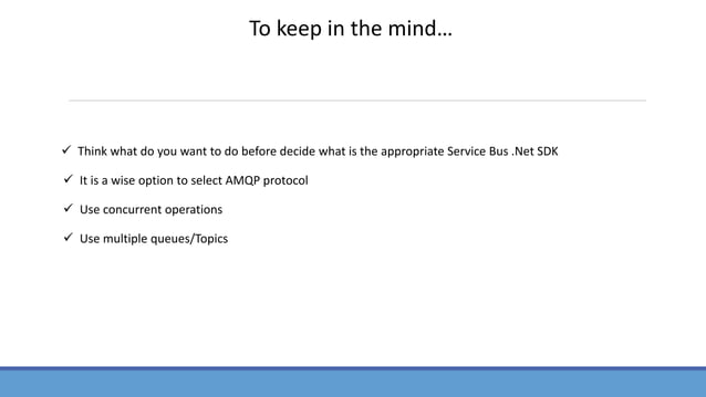 Intro to Azure Service Bus | PPTX | Cloud Computing | Internet