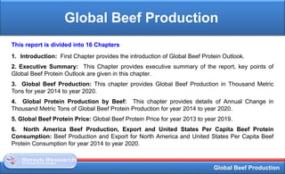 Global Beef Production, Export by Regions & Consumption | PPTX