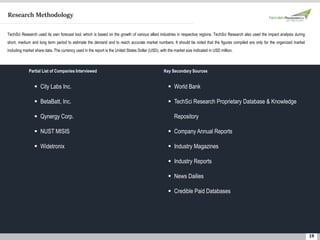Betavoltaic Cell Market Size, Share & Forecast| TechSci Research | PPT