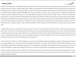 Betavoltaic Cell Market Size, Share & Forecast| TechSci Research | PPT