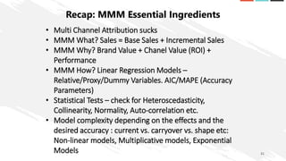 Essential Ingredients of a Market Mix Model | PDF