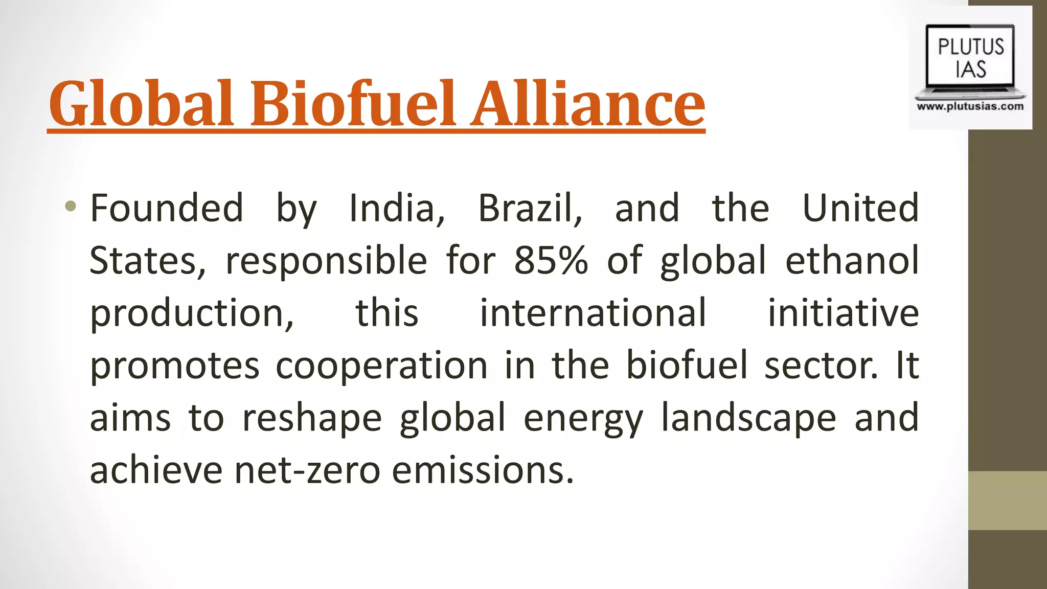 GLOBAL BIOFUEL ALLIANCE | PPTX