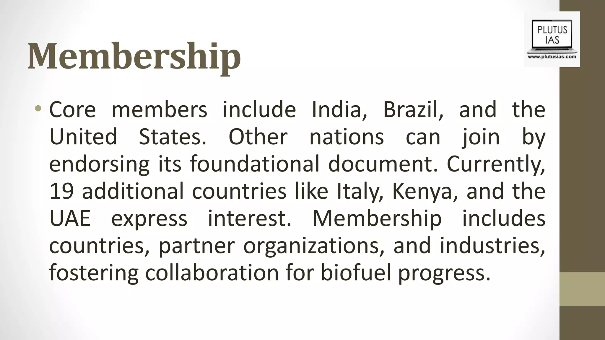 GLOBAL BIOFUEL ALLIANCE | PPTX