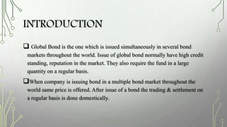 Global bond market | PPTX