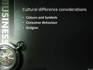 Cultural issues facing by global brands | PPTX