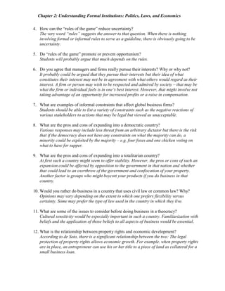 Global business 4th edition mike peng solutions manual | PDF