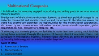 Global business environment | PPTX