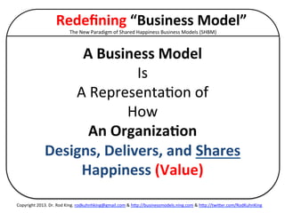 The Global Business Model (GBM) Plan for Improving Wellness of ...