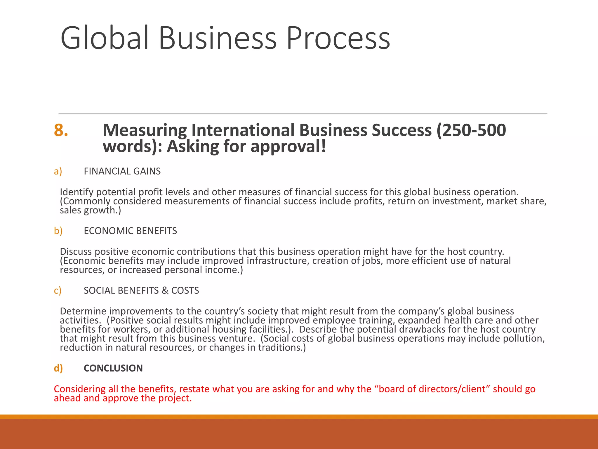 Global business plan 6 | PPTX