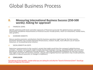 Global business plan 6 | PPTX