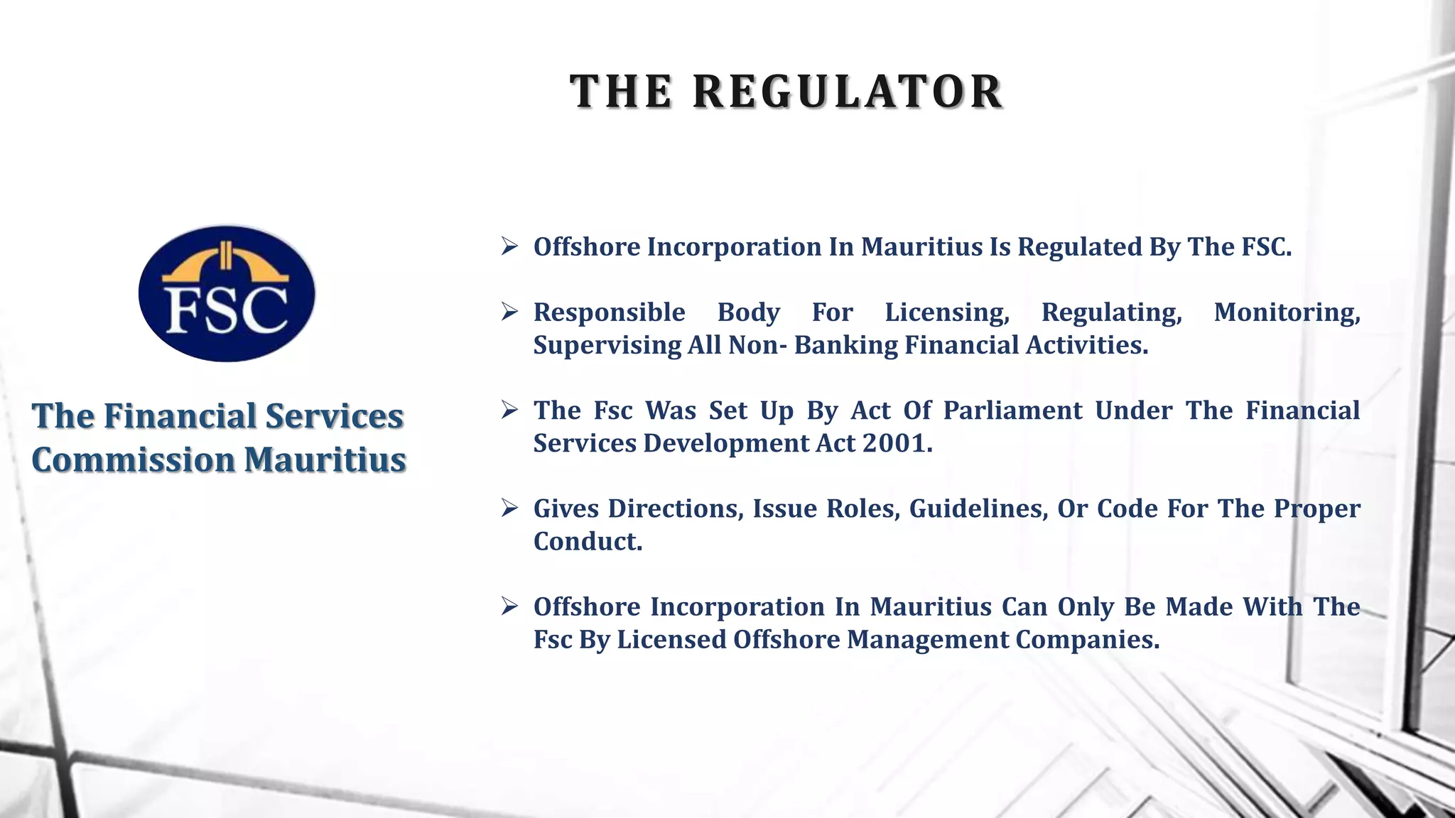 Global business sector in mauritius | PPTX