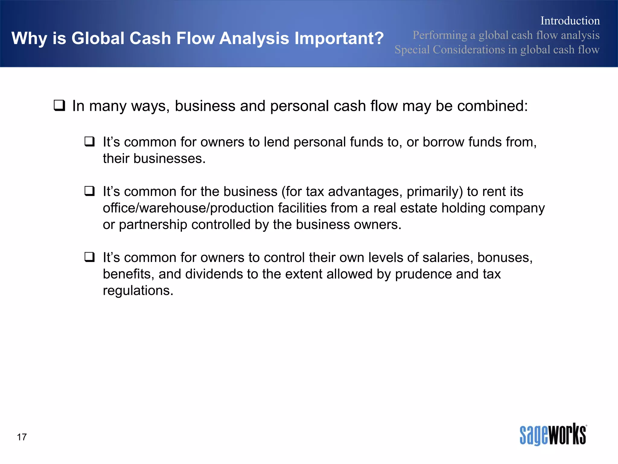 Global Cash Flow Analysis: What, When, Why and How | PPT