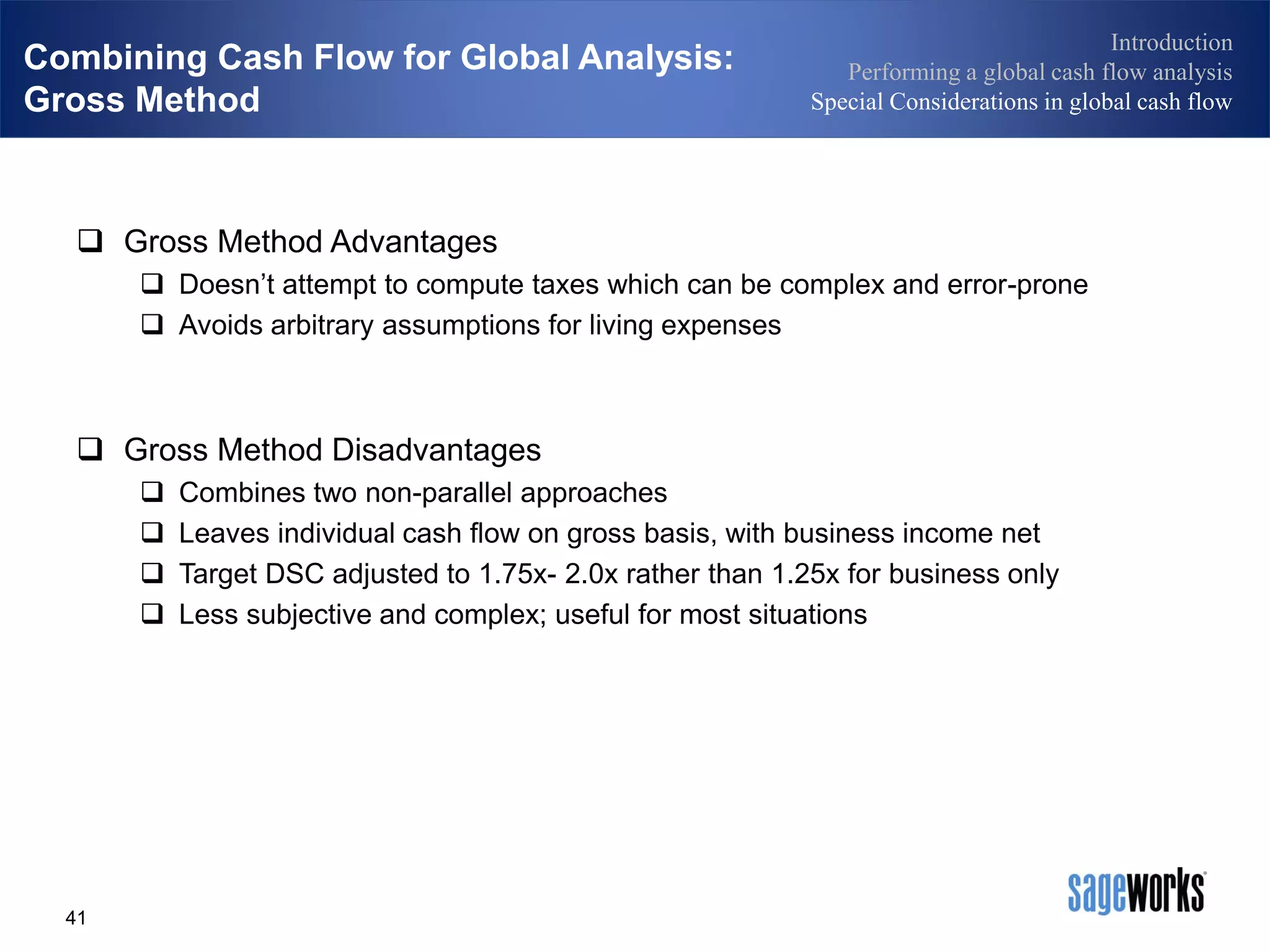Global Cash Flow Analysis: What, When, Why and How | PPT