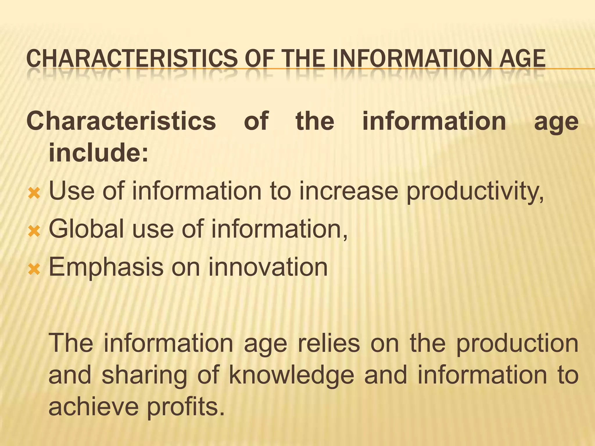 Global challenges in the new information age | PPTX