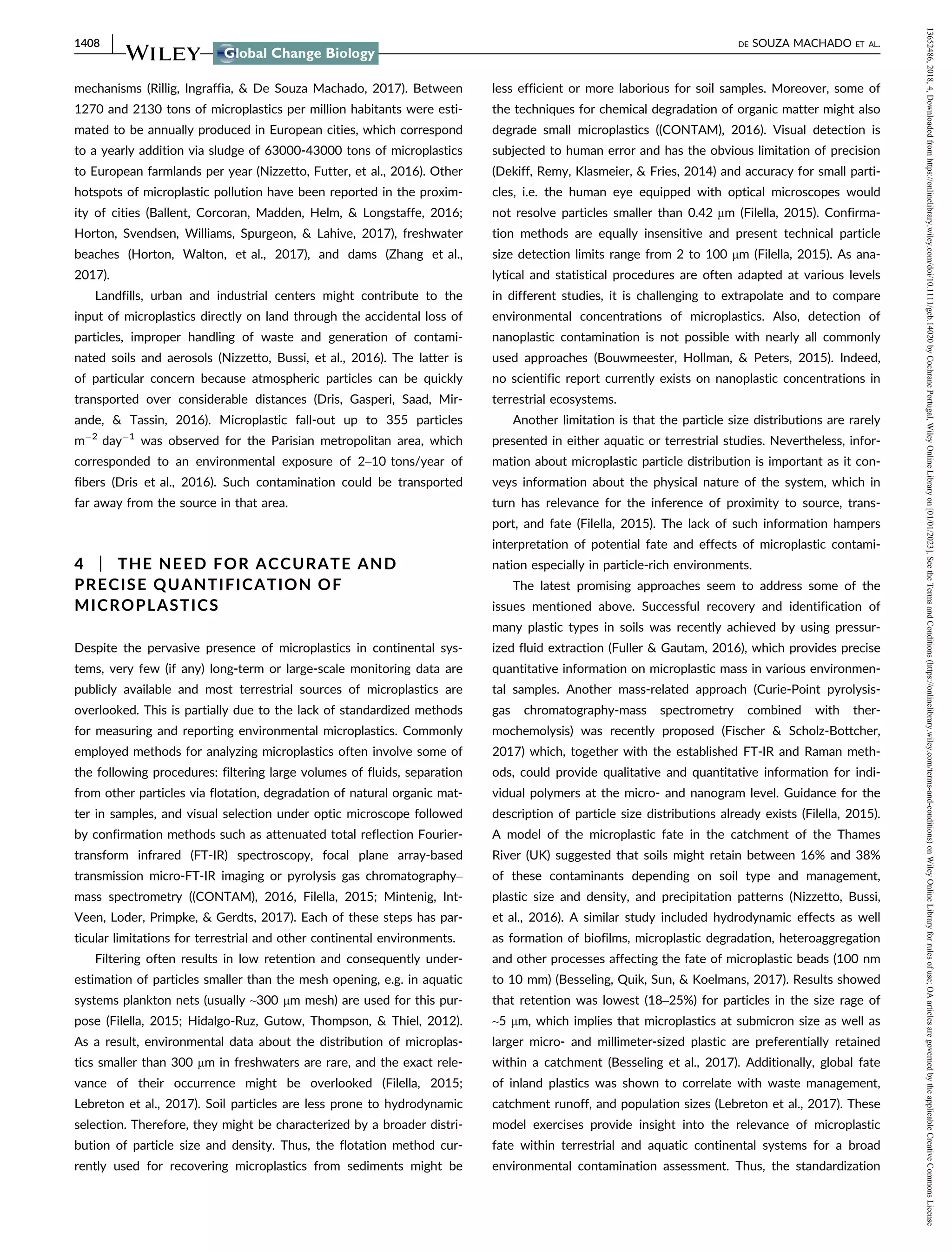 Microplastics as an emerging threat to terrestrial ecosystems | PDF