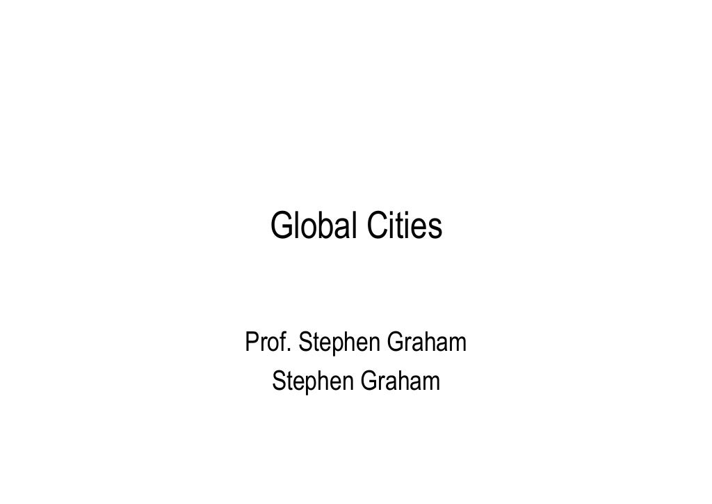 What are 'global' world cities? - divaniom