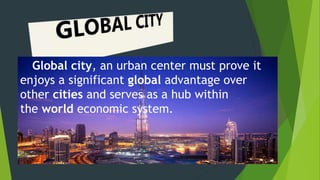 Global cities | PPTX