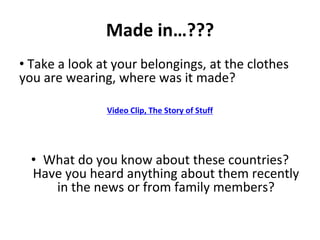 The Story of Stuff | PPT