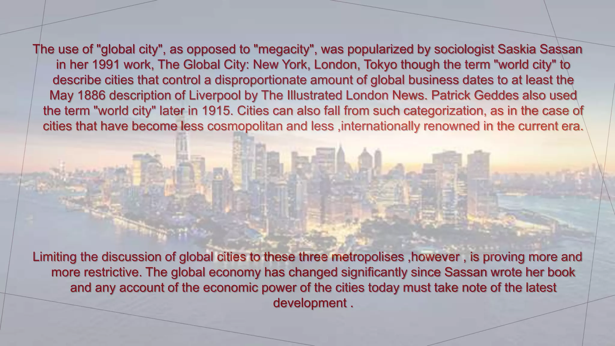 Global city | PPTX
