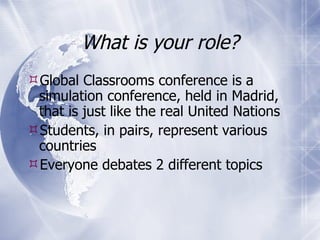 Global classrooms intro | PPT