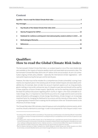 Global climate risk index 2019 | PDF