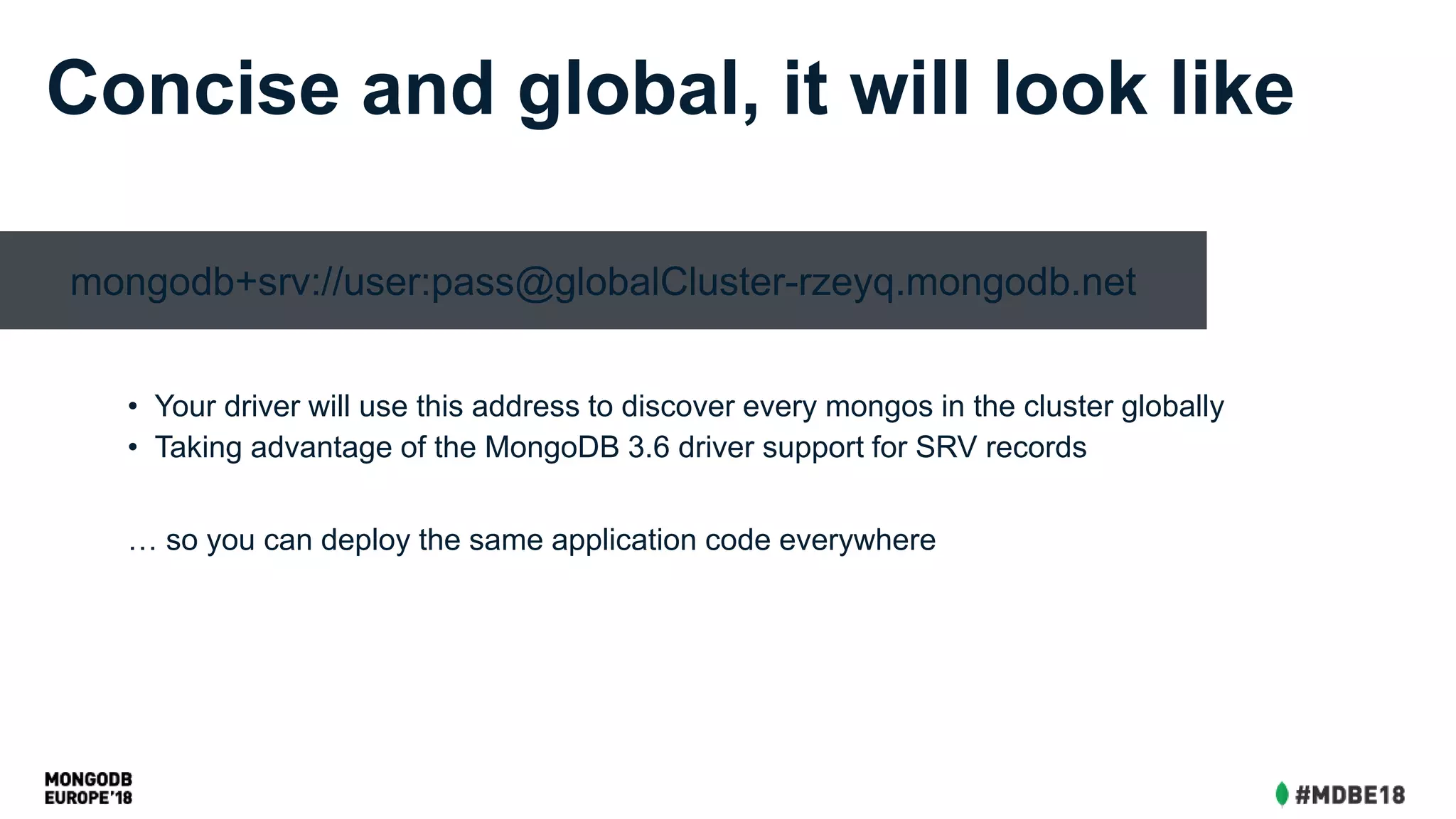 Global Cluster Topologies in MongoDB Atlas - Andrew Davidson | PPT