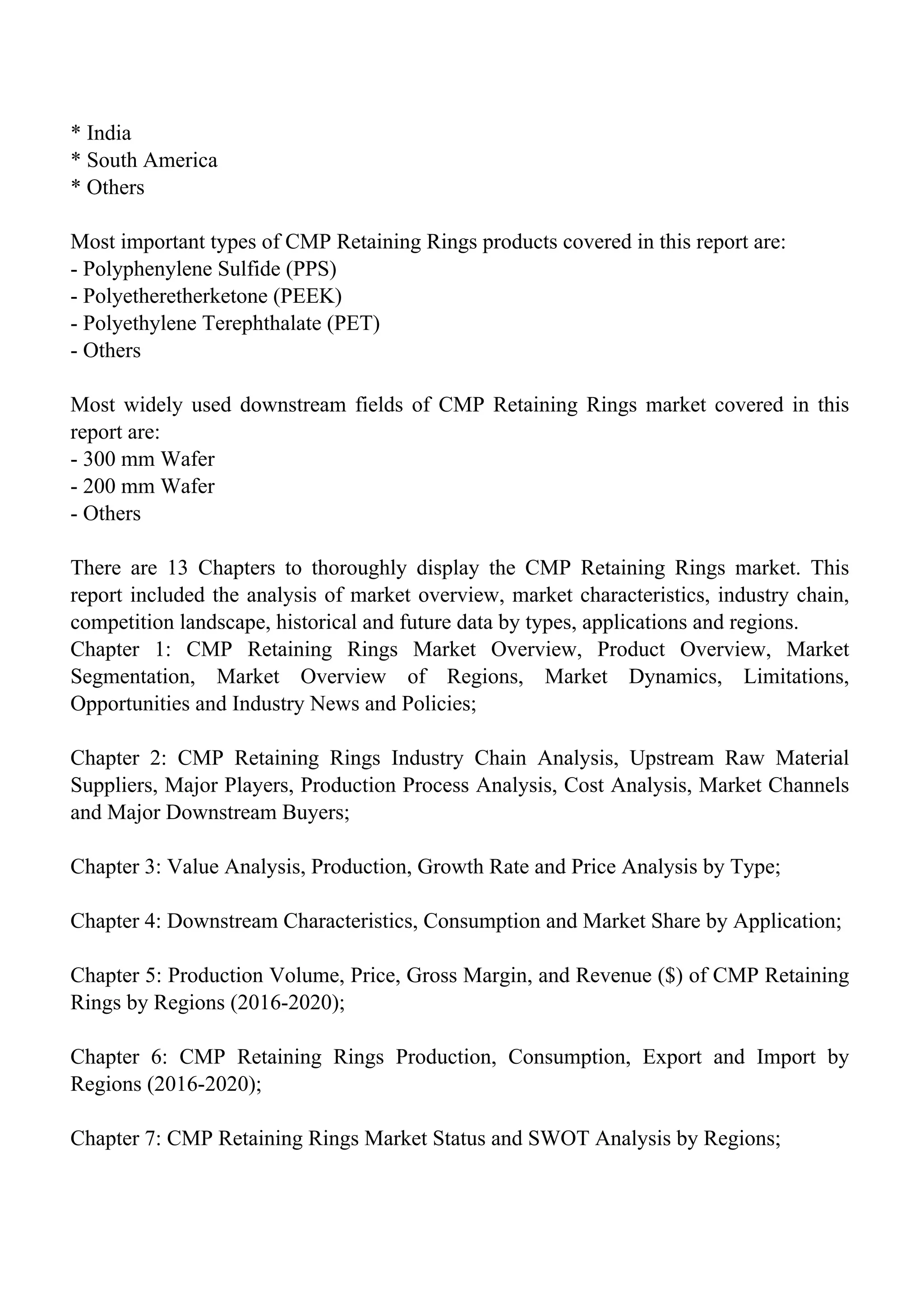 Global cmp retaining_rings_markets-futuristic_reports | PDF