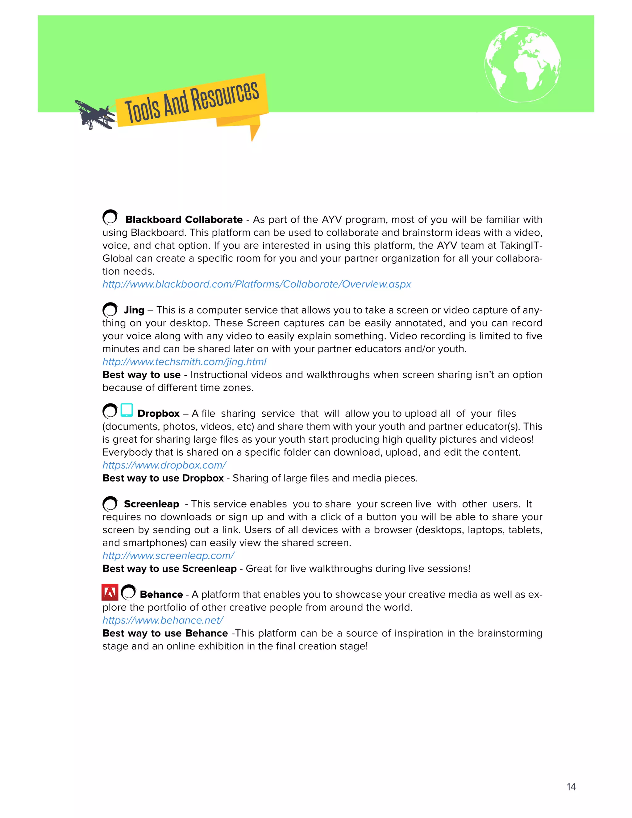 Global Collaboration AYV Toolkit | PDF | Social Networking | Internet