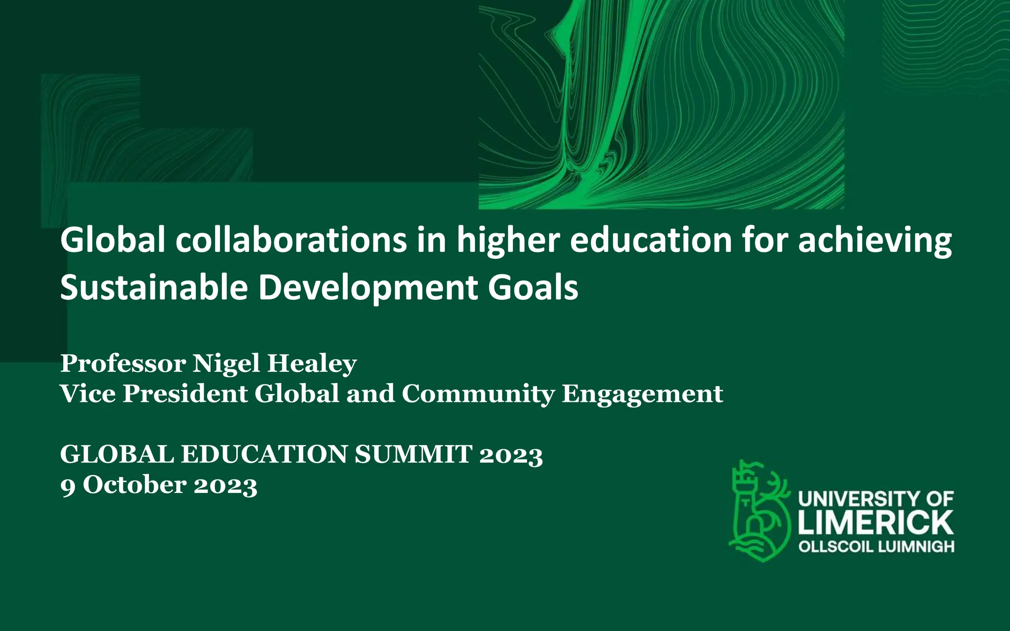 Global collaborations in higher education for achieving Sustainable ...