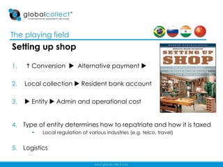 GlobalCollect winning payment strategies for BRIC countries part1 | PPT