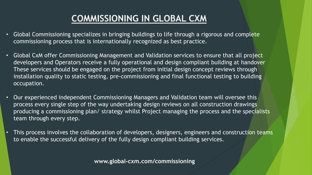 Global Commissioning Management and Validation Services | PDF ...