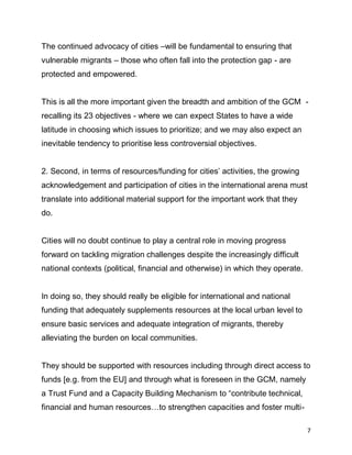 Global compact on migration why it matters for cities colleen thouez | PDF