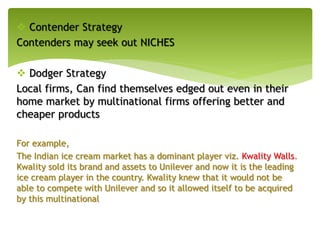 Global competitors | PPTX | Large Business | Business