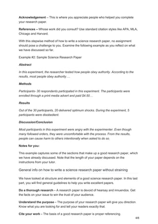 Globalcompose.com how to write a science research paper | PDF