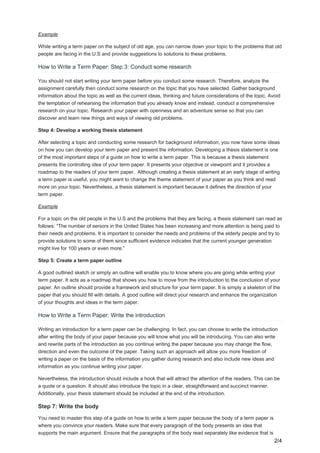 Globalcompose.com how to write a term paper | PDF