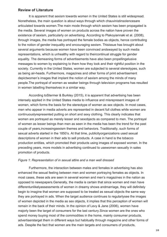 Globalcompose.com sample term paper on sexism in us media | PDF