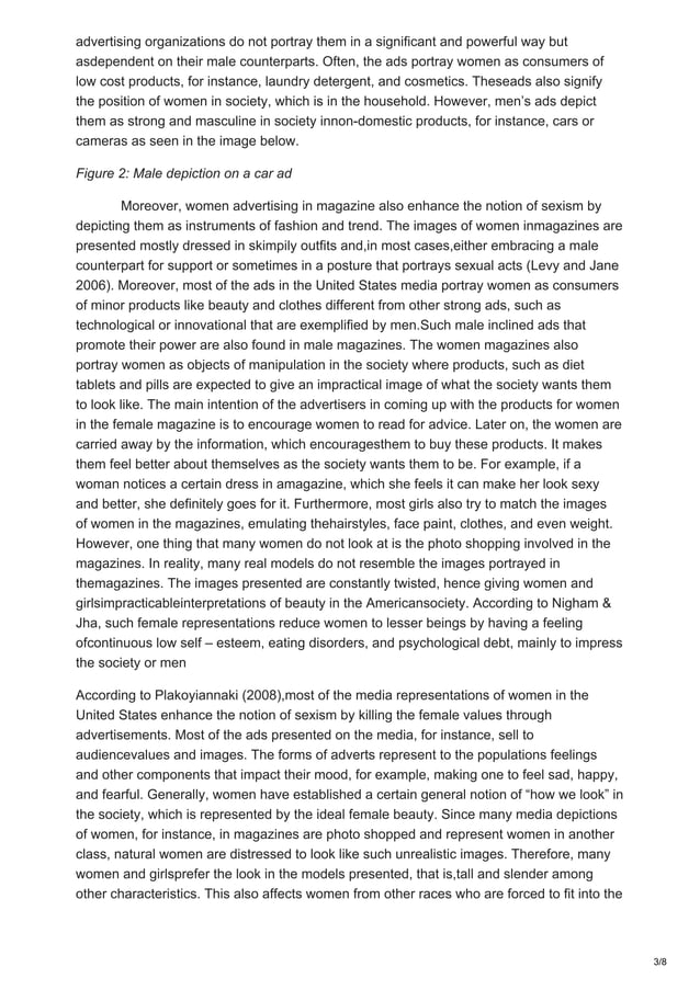 Globalcompose.com sample term paper on sexism in us media | PDF