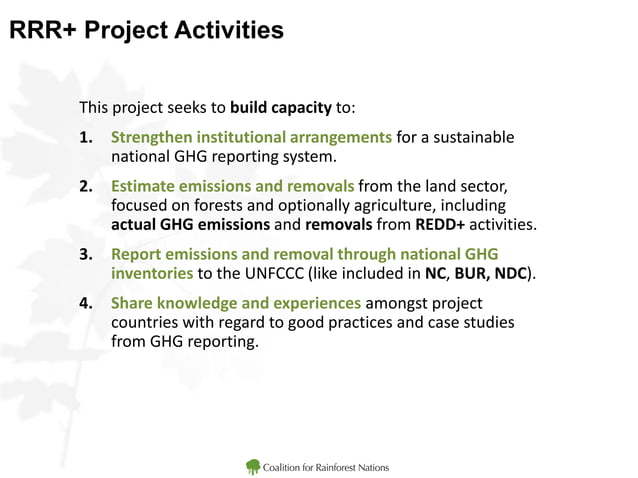 Global conference 2018 RRR+ project update | PPT