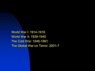 Global Conflict, Part I (1).ppt