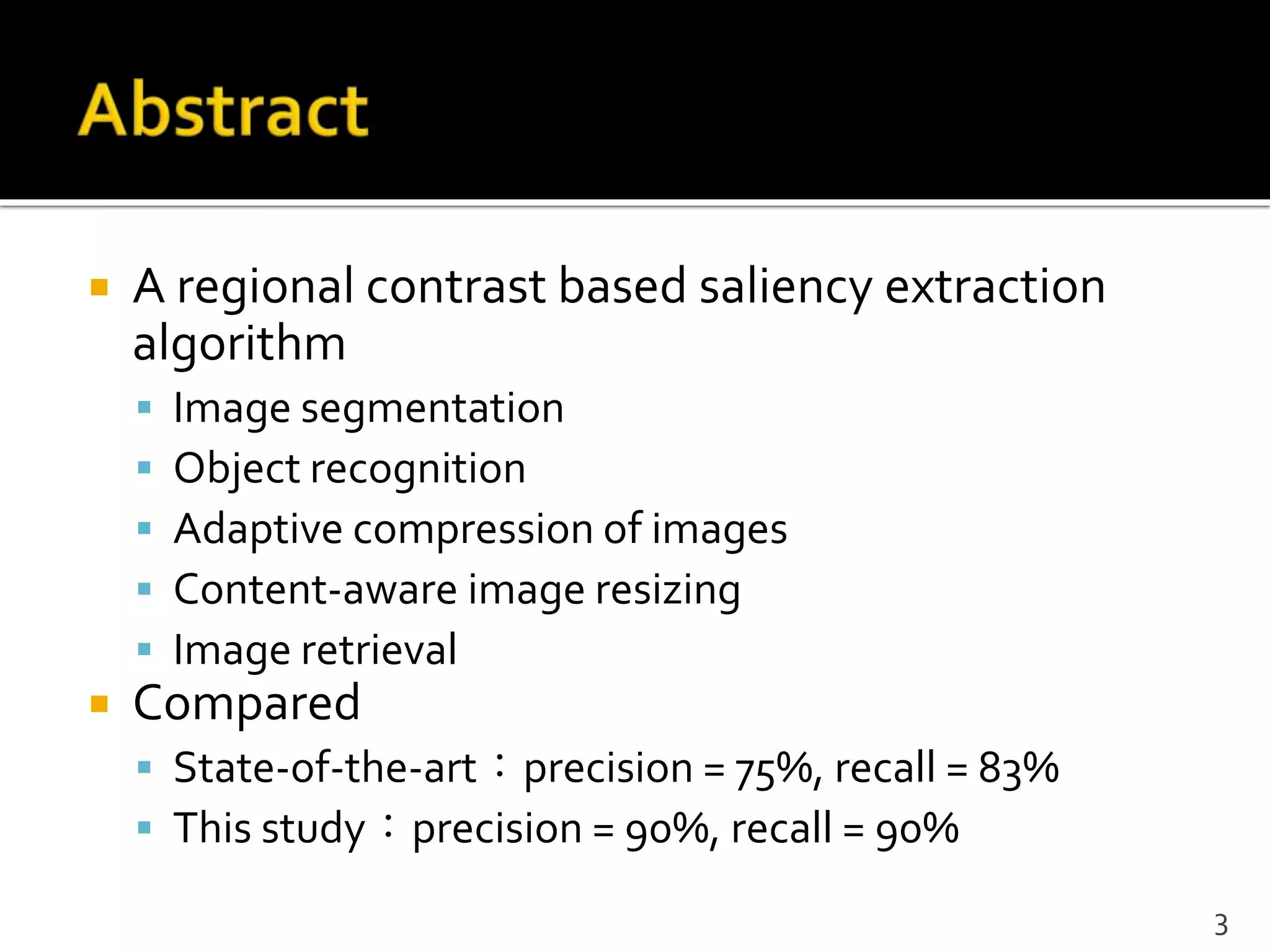Global Contrast Based Salient Region Detection Ppt