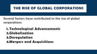 GLOBAL CORPORATION. power point presentation\ | PPTX