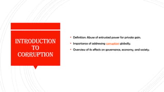 Corruption: The Global Epidemic Undermining Democracy | PPT