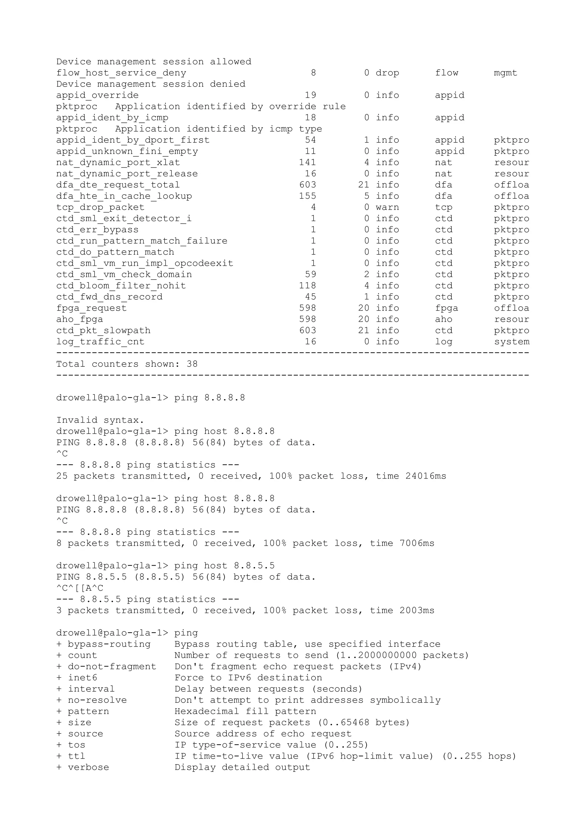 Global counters (ssh log) | PDF